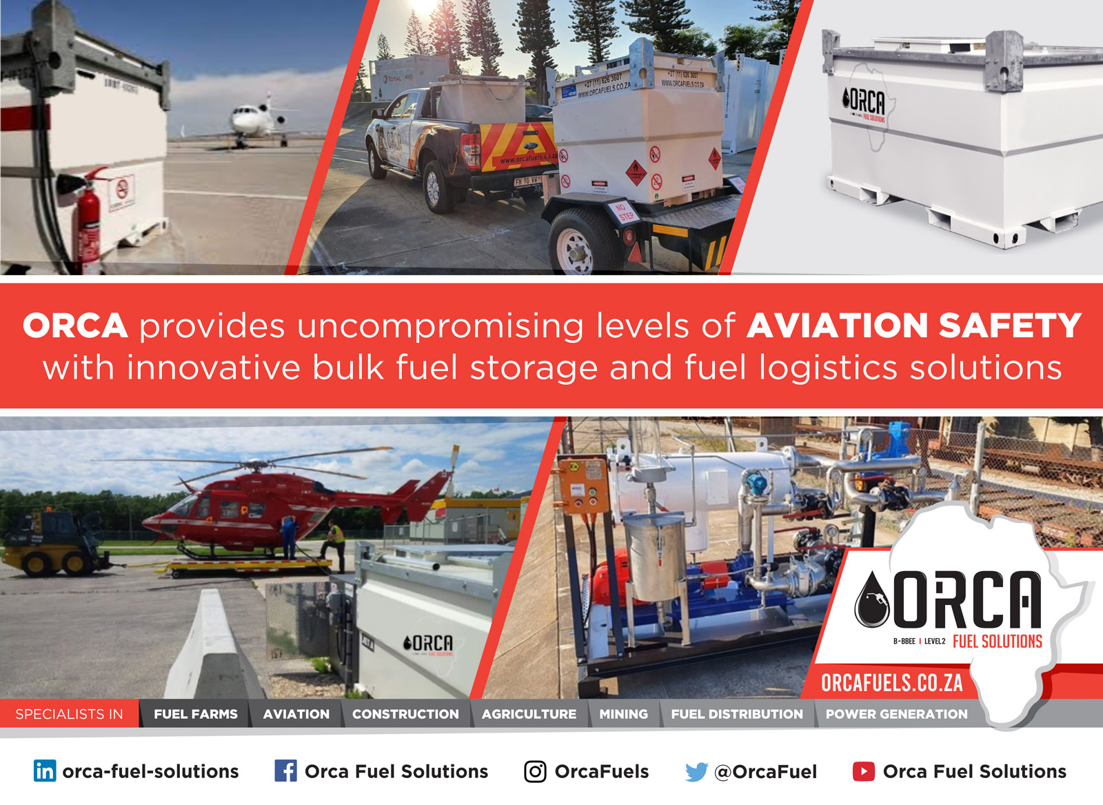 Aviation Fuel Solutions — Orca Fuel Solutions | Africa