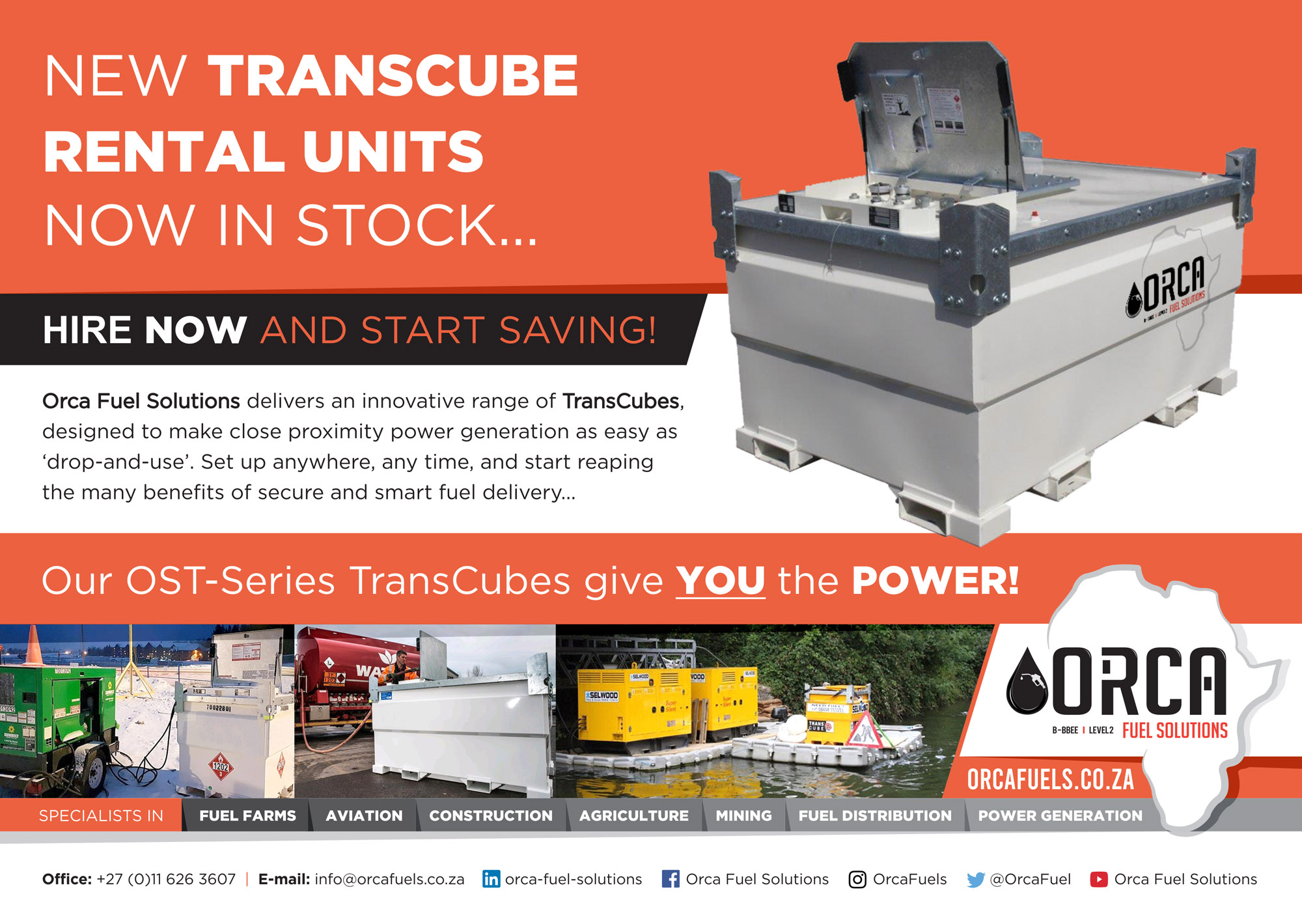 Giving YOU the power! — Orca Fuel Solutions | Africa